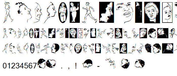 Faces Font : pickafont.com